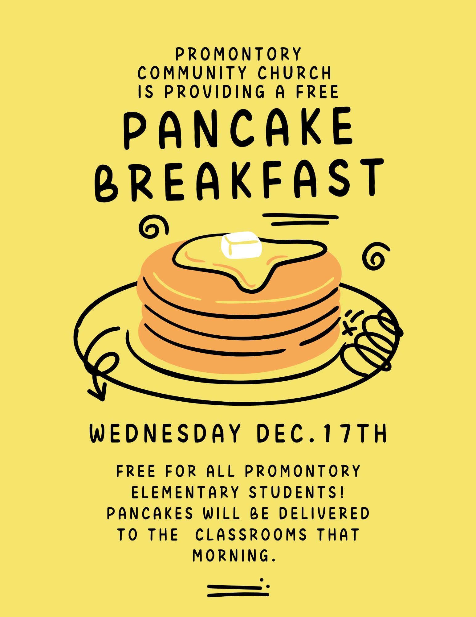 Pancake Breakfast for Promontory Elementary - Promontory Community Church